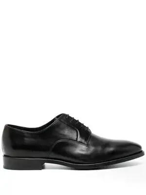 Paul Smith Almond-toe Leather Derby Shoes - Black