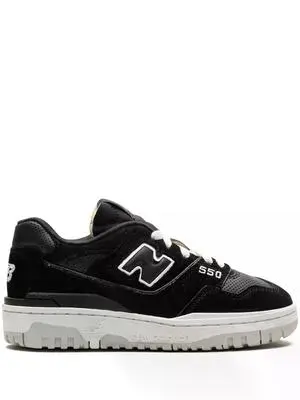 NEW BALANCE 550 Suede Panel Sneakers - Black