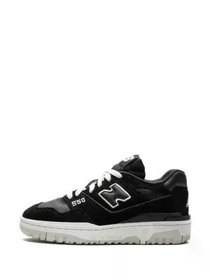 NEW BALANCE 550 Suede Panel Sneakers - Black