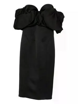 Elisabetta Franchi Off-shoulder Ruffled Midi Dress