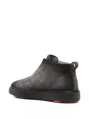 Santoni Suede Elasticated Panel Sneakers - Grey