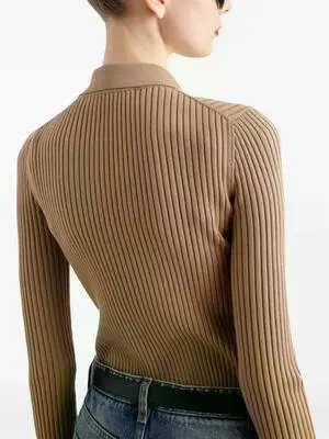 Dolce & Gabbana Ribbed Polo Top
