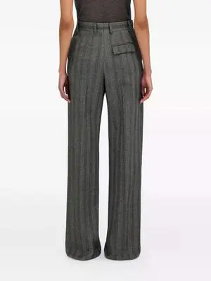 FERRAGAMO Chevron-pattern Trousers