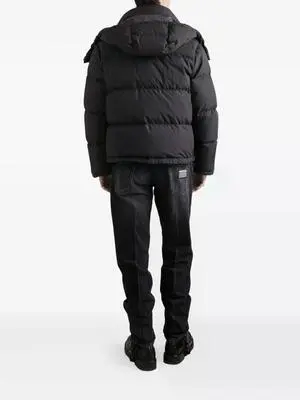 Dolce & Gabbana Hooded Puffer Jacket With Quilted Design