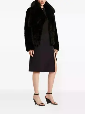 COURREGES Cropped Fur Jacket