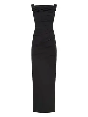 Rachel Gilbert Camille Draped Cut-out Gown