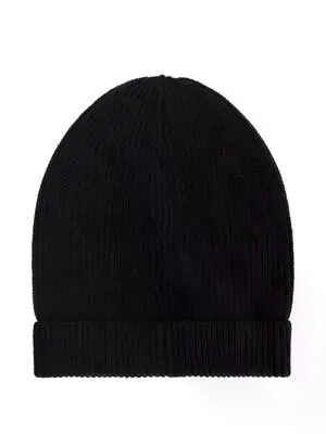 Dolce & Gabbana Ribbed Beanie With Logo Patch