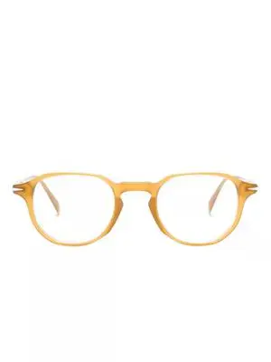 DB EYEWEAR BY DAVID BECKHAM Round Frame Glasses - Brown