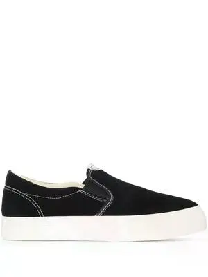 S.W.C STEPNEY WORKERS CLUB Lister Slip-on Suede Trainers - Black