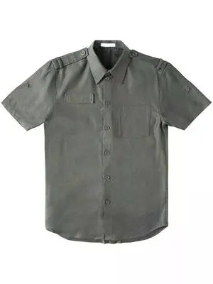 Helmut Lang Epaulette Short-sleeve Shirt - Grey