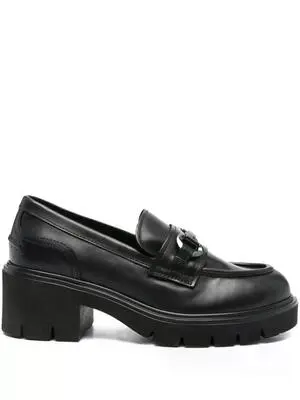 NEROGIARDINI Chain Detail Platform Loafers