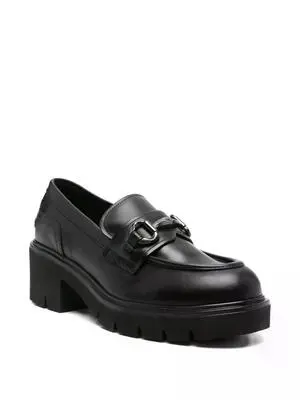 NEROGIARDINI Chain Detail Platform Loafers