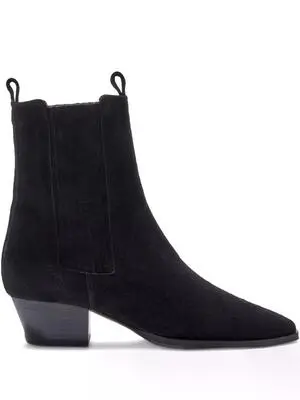 AeydĒ 40mm Agata Suede Ankle Boots - Black