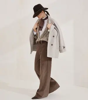 Brunello Cucinelli Corduroy Wide-leg Trousers