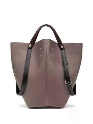 MAISON MARGIELA Leather Dual-strap Tote Bag - Brown