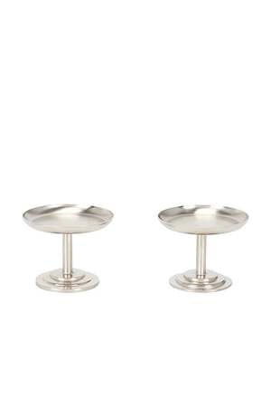 GOHAR WORLD Dessert Stems Set - Silver