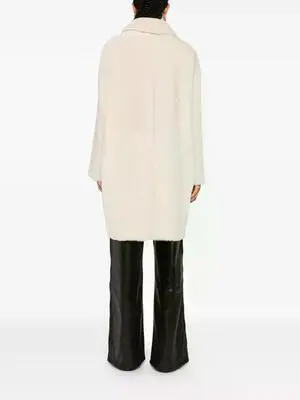 MANZONI 24 Light Beige Reversible Sheepskin Coat - Neutrals