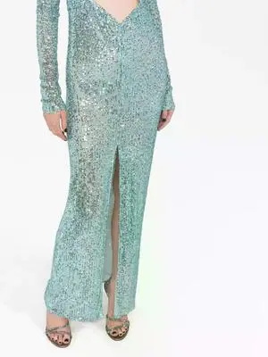 Nervi Sequin Embellished Cut-out Maxi Dress