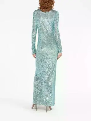 Nervi Sequin Embellished Cut-out Maxi Dress