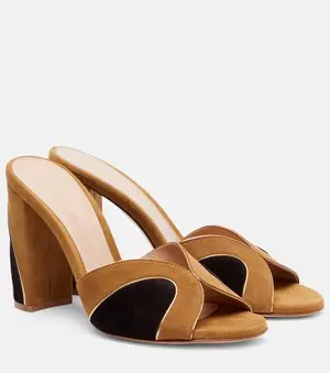 GIANVITO ROSSI Suede Mules