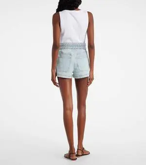 Veronica Beard Elijah High-rise Denim Shorts