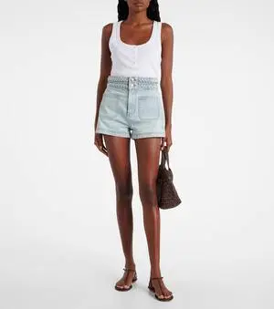 Veronica Beard Elijah High-rise Denim Shorts