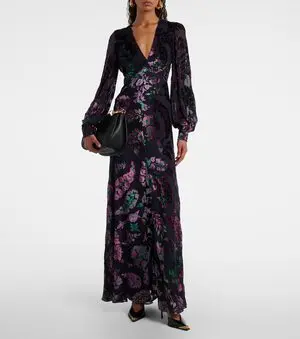 Etro Embroidered Sheer Gown