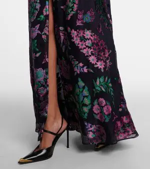 Etro Embroidered Sheer Gown