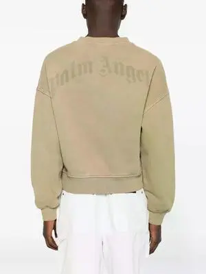 Palm Angels Crew-neck Cotton Sweatshirt