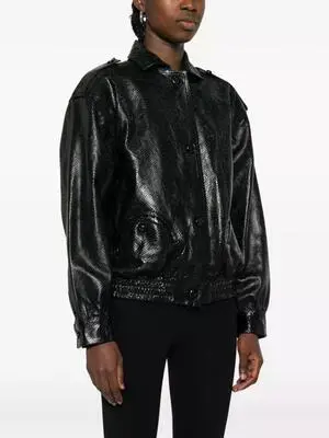 BLAZÉ MILANO Charlie Button-fastening Bomber Jacket - Black