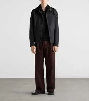 Prada Cotton-blend Technical Jacket With Logo Detail