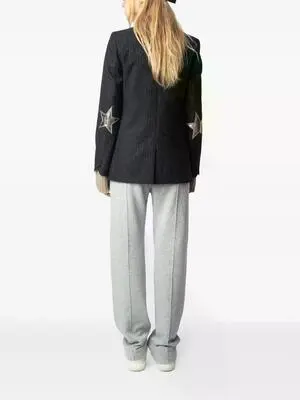 Zadig&Voltaire Strass Detail Track Pants - Grey