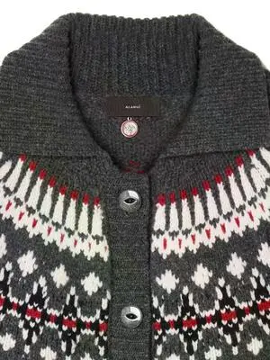 Alanui Fair Isle Shawl Collar Cardigan