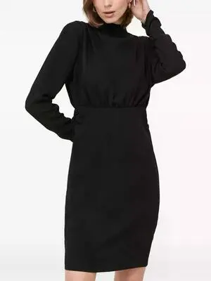 NOTES DU NORD High-neck Pleated Mini Dress