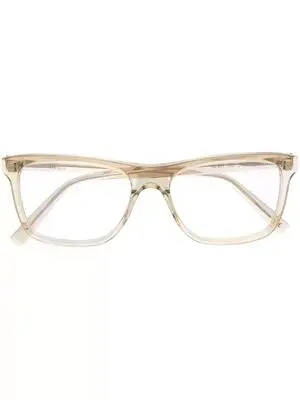 Saint Laurent Rectangle Frame Glasses - Neutrals