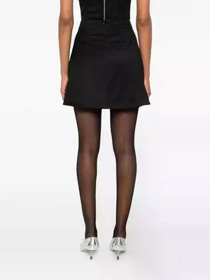 VESTIAIRE D'UN OISEAU LIBRE Mini Skirt With Side Pockets - Black