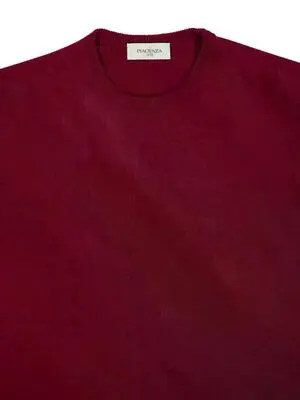 PIACENZA CASHMERE 1733 Crew Neck Long Sleeve Sweater - Red