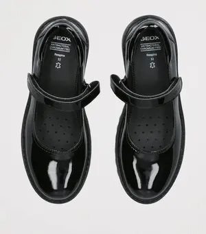 Geox Faux Leather Mary Jane Shoes