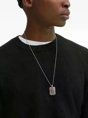 SAMSOE SAMSOE Crew Neck Ribbed Knit Sweater
