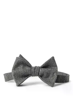 Brunello Cucinelli Flannel Bow Tie - Grey