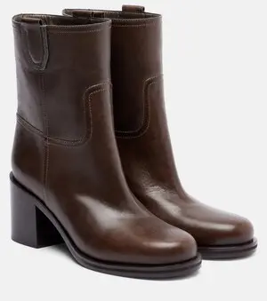 Brunello Cucinelli Leather Ankle Boots - Brown