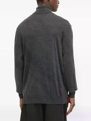 LES DEUX Turtleneck Wool Sweater - Grey