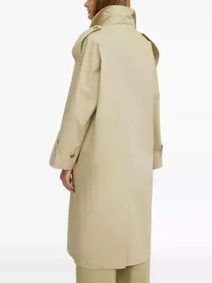 NOTES DU NORD Embroidered Logo Buttoned Coat
