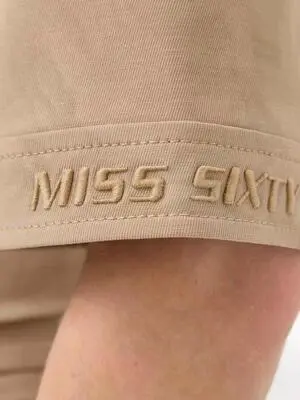 Miss Sixty Cropped Shirt With Embroidered Logo