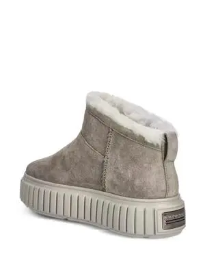 KENNEL&SCHMENGER Shearling-lined Platform Boots - Grey
