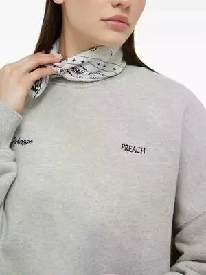 PREACH Embroidered Crew Neck Sweatshirt - Grey