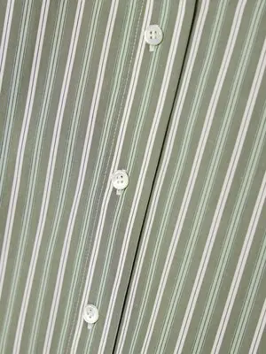 Co Oversized Striped Cotton-poplin Shirt