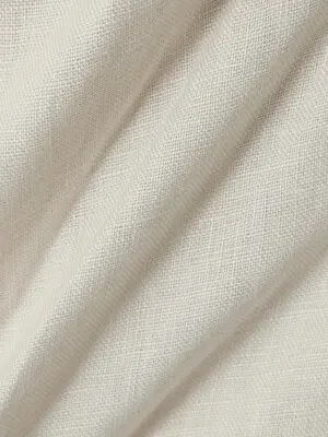 SIR. Twisted Gathered Linen Midi Dress - Neutrals