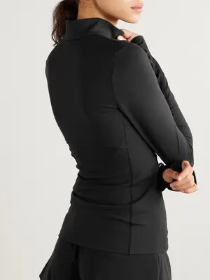 On Cutout Stretch-jersey Jacket - Black