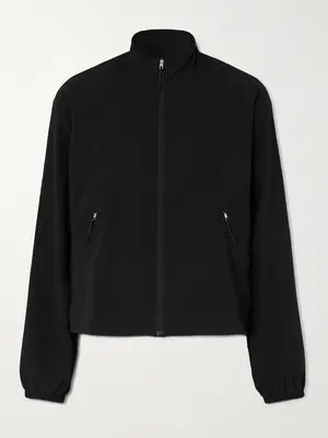 On Crinkled-shell Zip-up Jacket - Black